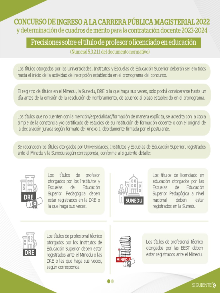11657670000precisiones Sobre El Título de Profesor o Licenciado en Educación | PDF | Educación ...