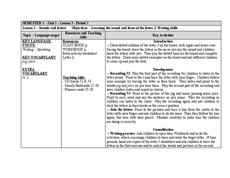 Grade.2 Unit1 Lesson3 Period3 | PDF | Phonics | Language Acquisition