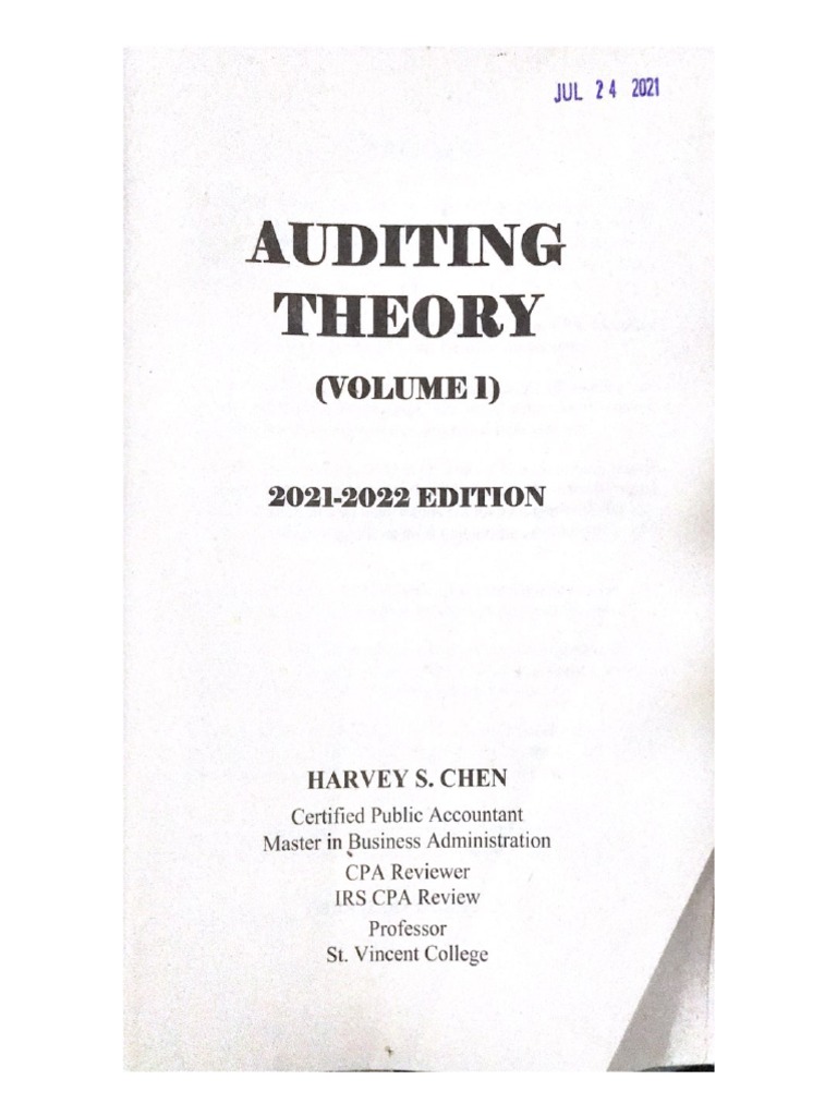 Auditing Theory Chapter 1 | PDF