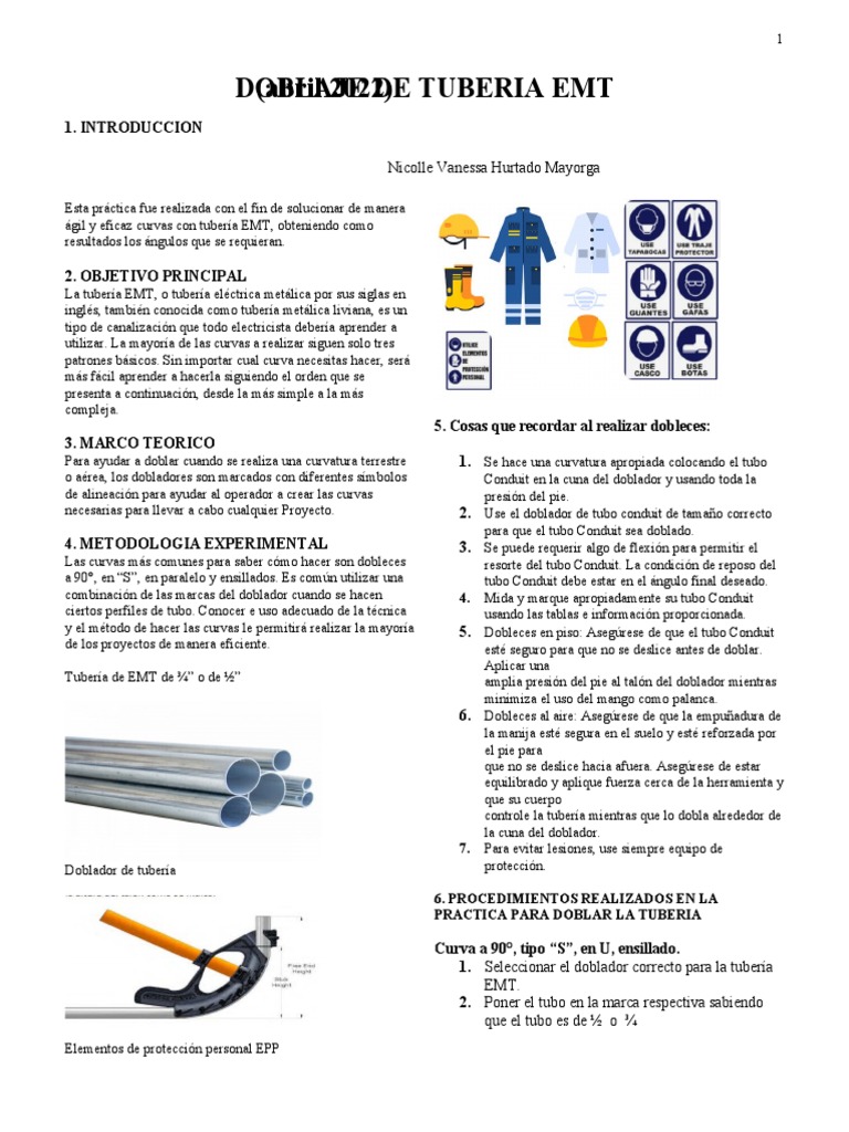 Guía para Doblar Tubería EMT | PDF