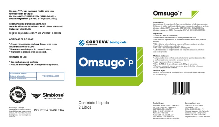 Omsugo P Rotulo | PDF | Soja | Química
