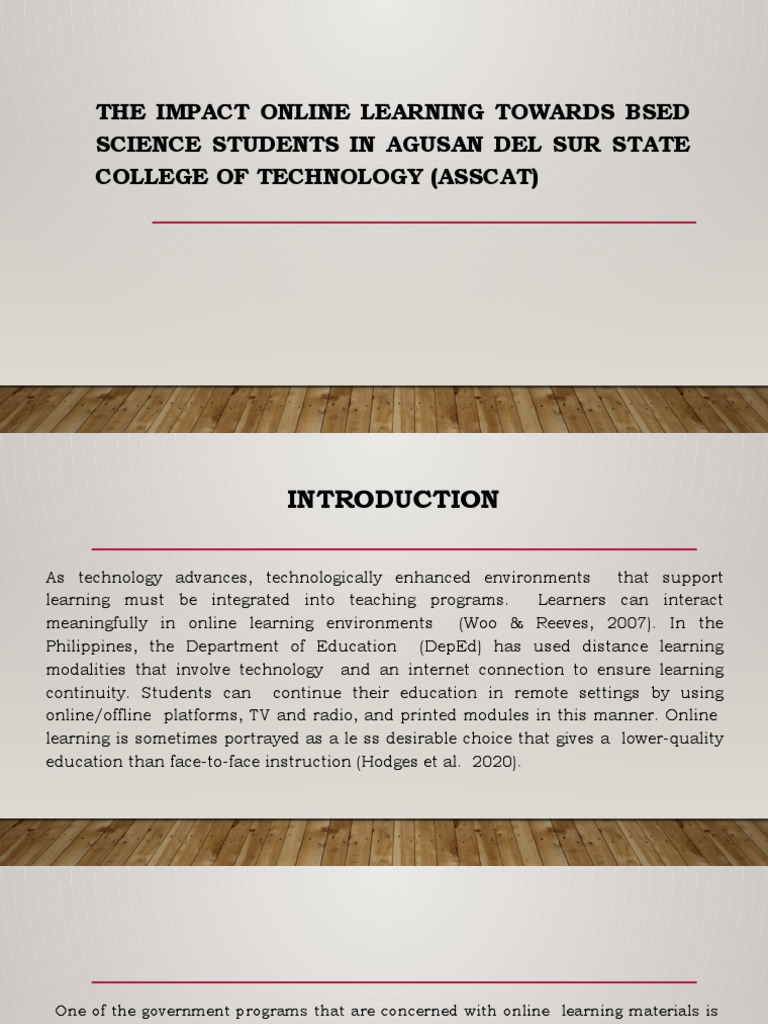 Impact of Online Learning | Download Free PDF | Educational Technology ...