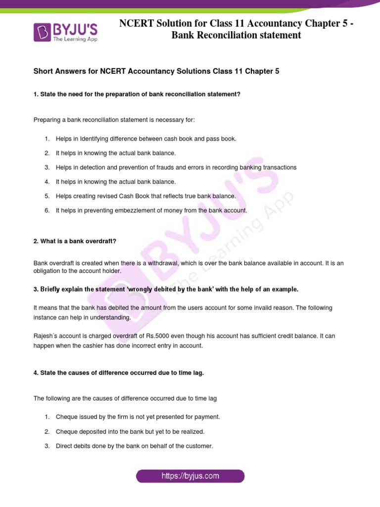 Ncert Accountancy | PDF | Overdraft | Cheque