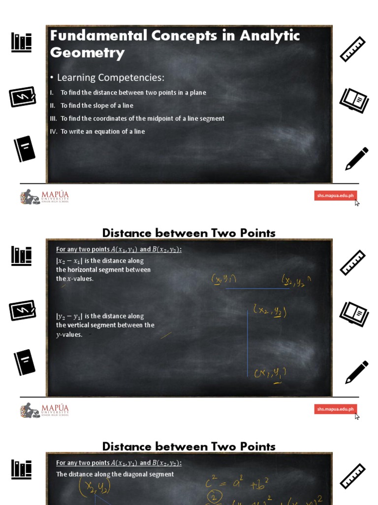 Fundamental Concept of Analytic Geometry | PDF | Line (Geometry) | Slope