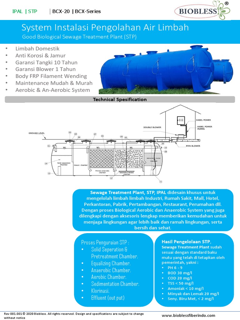 STP BCX Biofilter Anaerob Aerob | PDF
