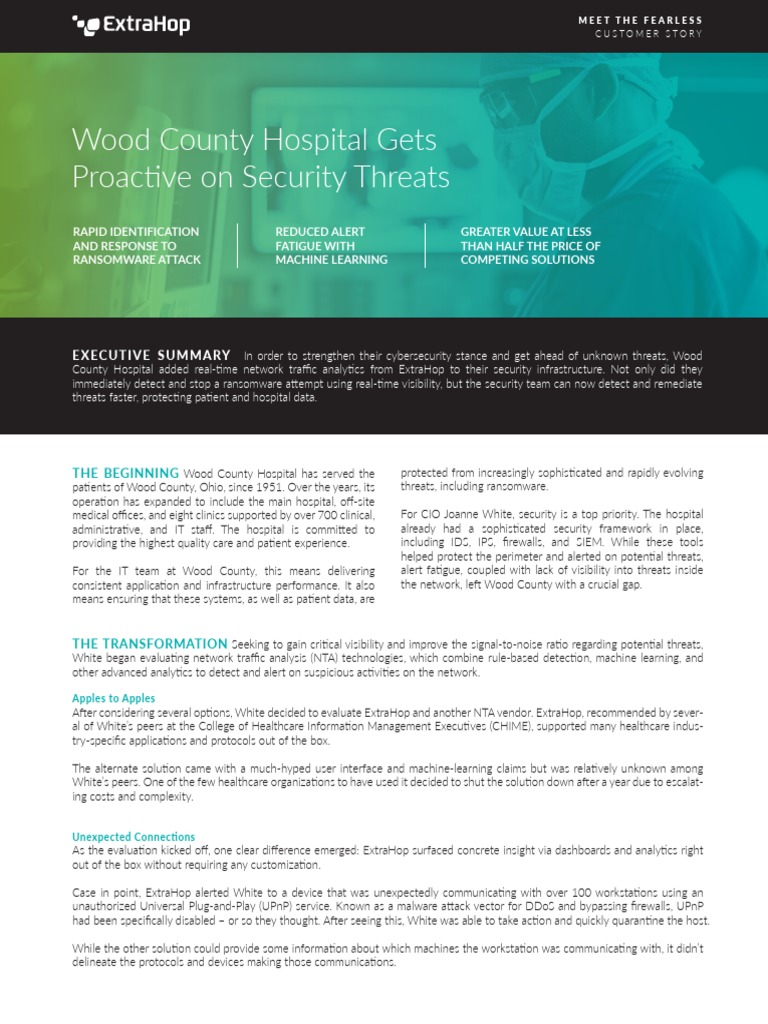 Wood County Hospital Case Study | PDF | Security | Computer Security