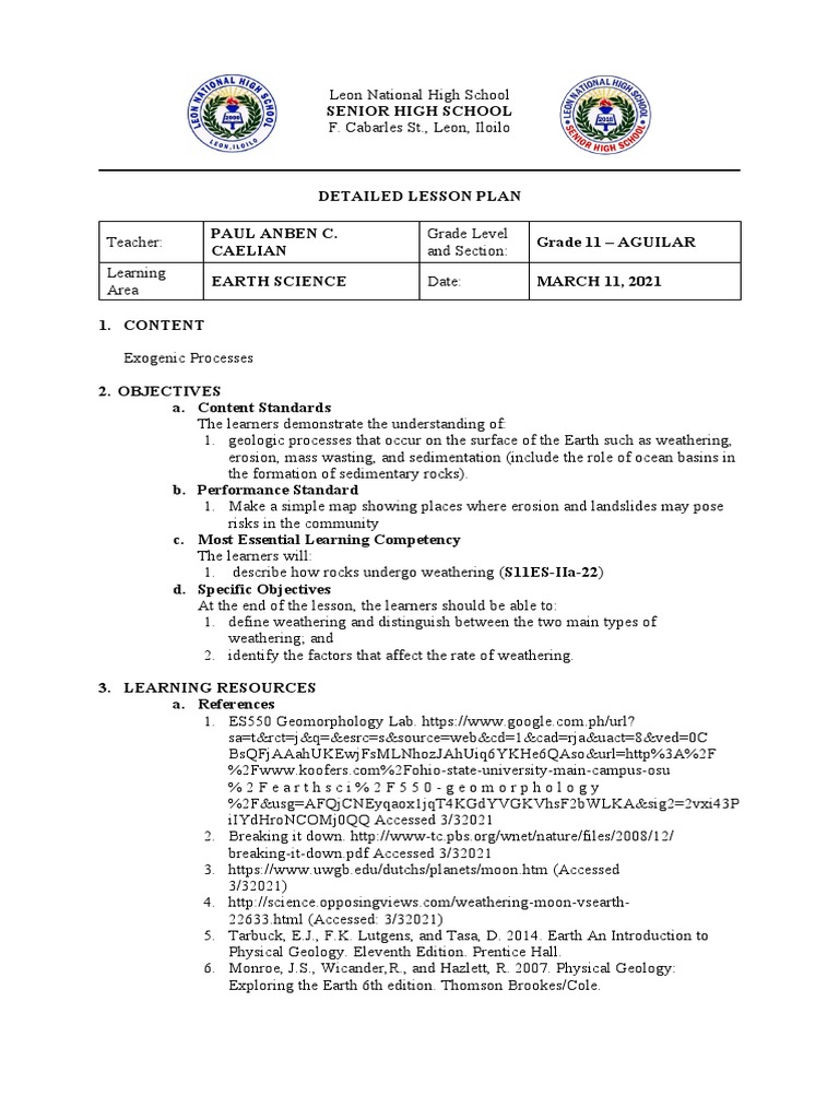 Chemical Weathering in Earth Science | PDF | Weathering | Geology