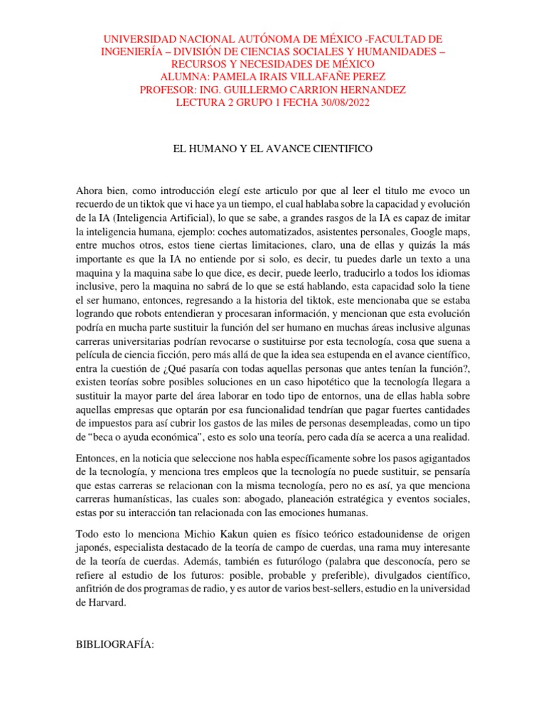 Lectura2 Villafañe Pamela Recursosynecesidades | PDF | Inteligencia artificial | Inteligencia ...