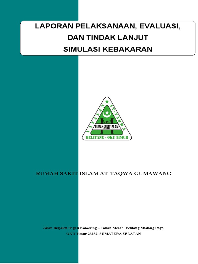 Evaluasi Simulasi Kebakaran RS At-Taqwa | PDF