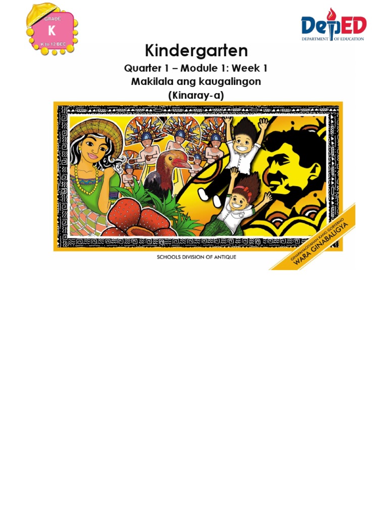 Kindergarten-Q1 - Module-1-Week-1 - Kinaray-A Final | PDF | Property ...