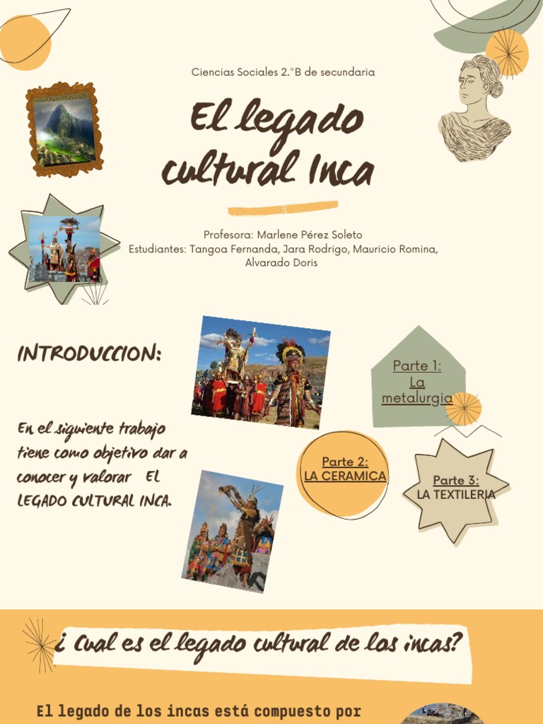 Legado Cultural Inca | PDF | Imperio Inca | Metalurgia
