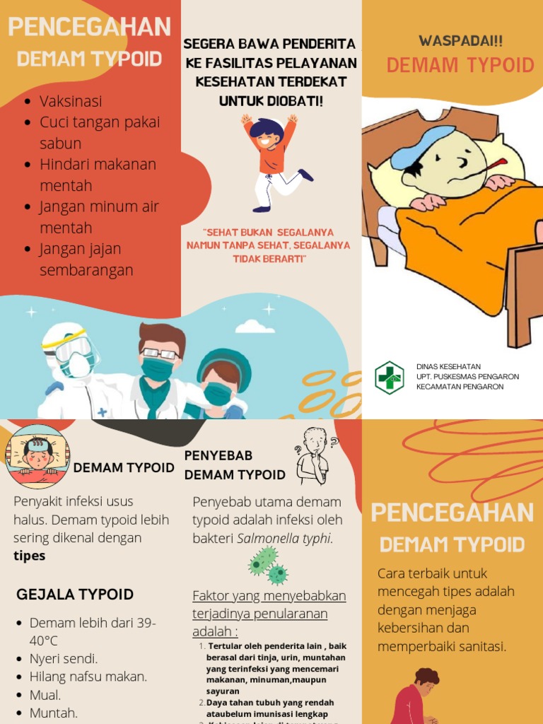 Leaflet Typoid | PDF | Kesehatan Holistik