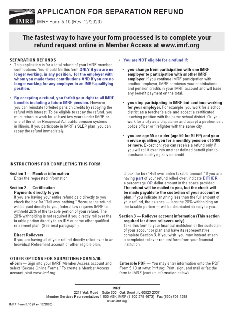 Form 510 | PDF | Individual Retirement Account | Income Tax In The ...