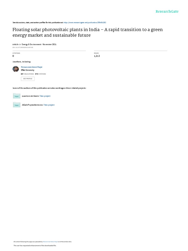 Flaoting | PDF | Solar Power | Photovoltaics