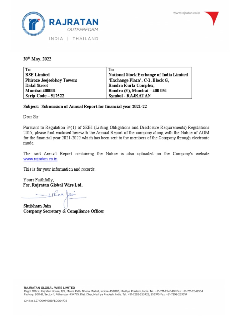 Rajratan Global Wire | PDF | Financial Statement | Business