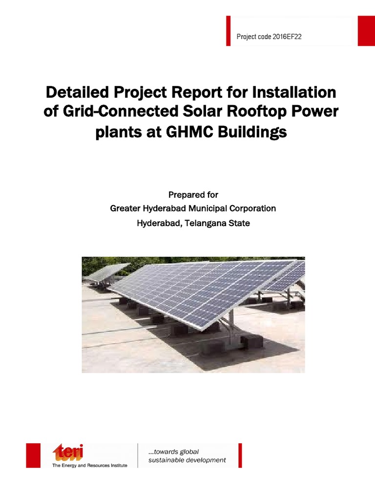 Solar Plant Project Report | PDF | Solar Power | Photovoltaics