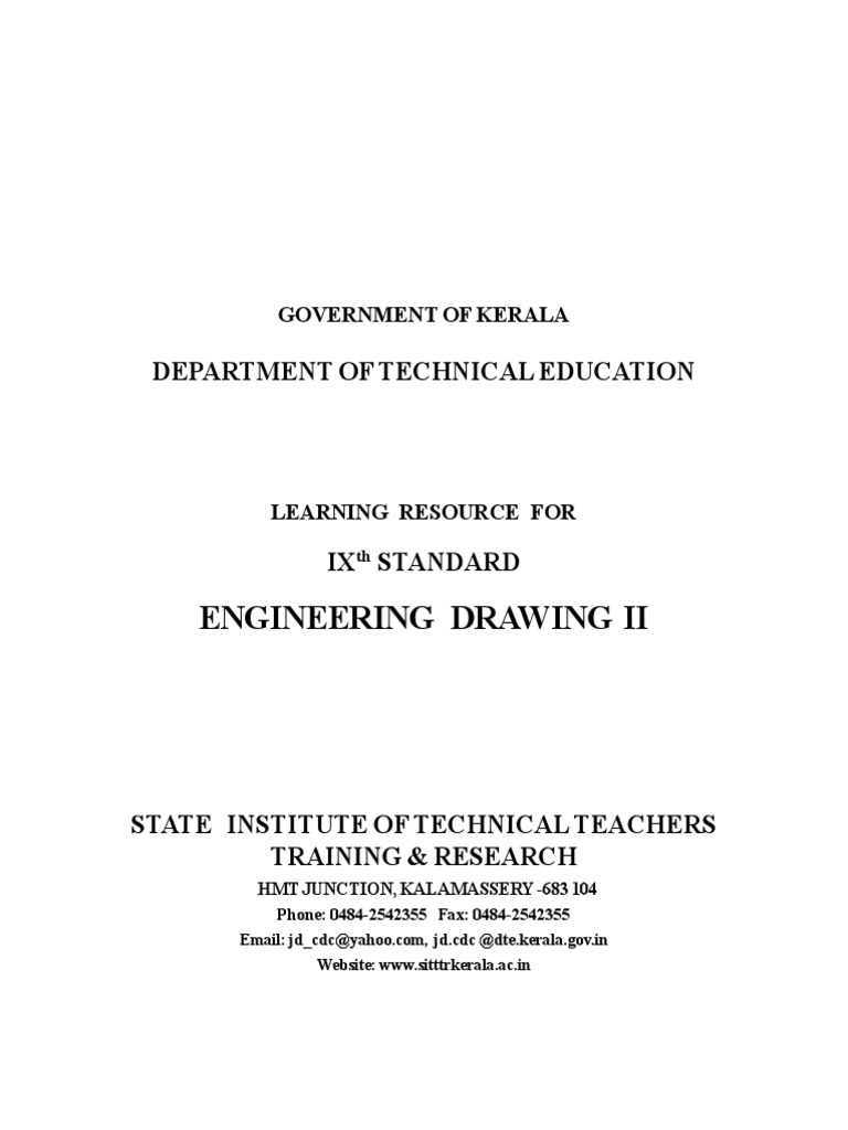 Engg. Drg. II STD 9 | PDF | Drawing | Artistic Techniques