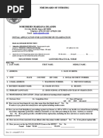 NMI Application Form (NCLEX Scores Transfer) | PDF | National Council ...