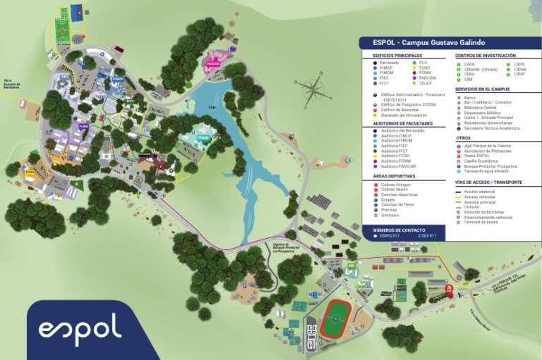 Mapa ESPOL | PDF | Transporte | Universidades y colegios