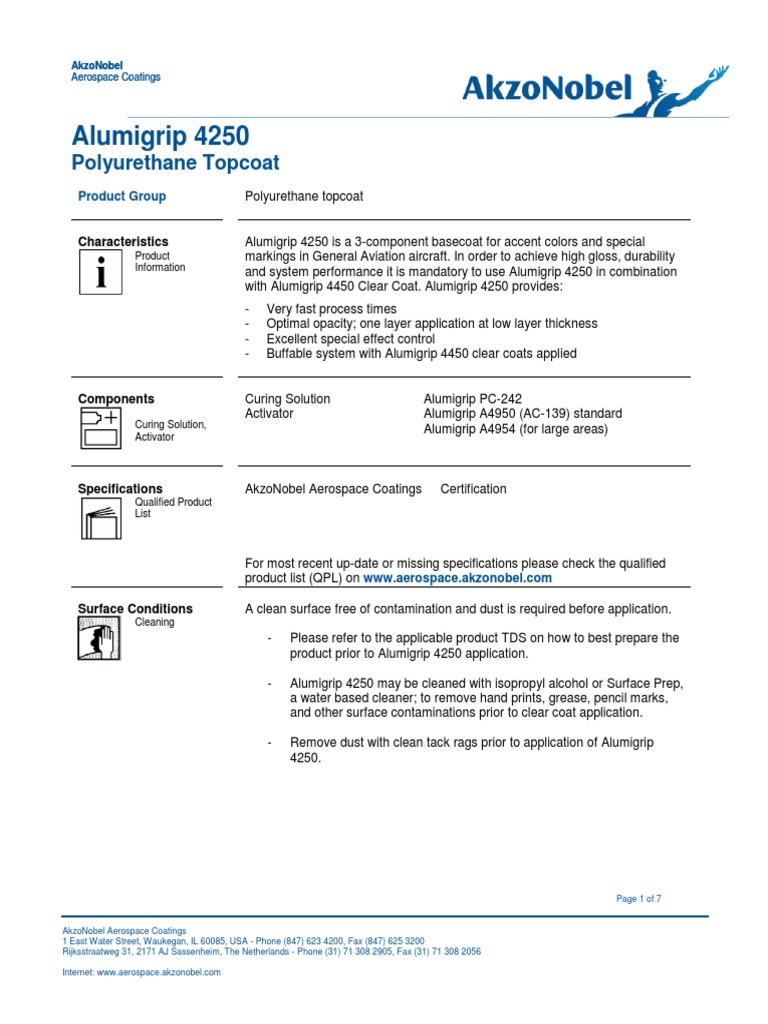 Alumigrip 4250 | Download Free PDF | Materials | Chemistry