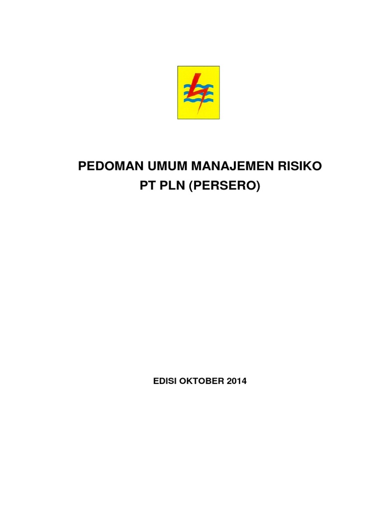 Pedoman Umum Manajemen Risiko PLN - Edisi Okt 2014 | PDF