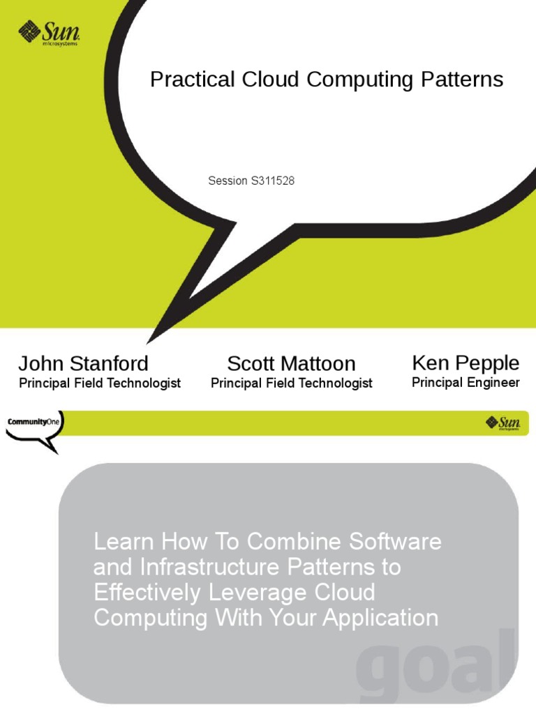 Practical Cloud Patterns S311528 | PDF | Provisioning | Cloud Computing
