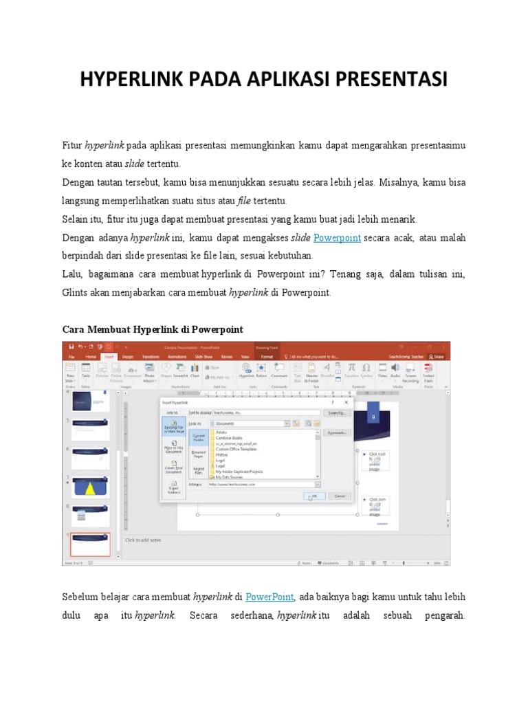 Cara Membuat Hyperlink di PowerPoint | PDF