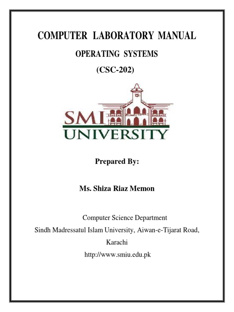 Operating Systems Final Lab Manual | PDF | Scheduling (Computing) | Operating System