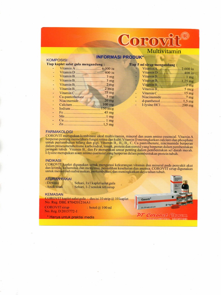 Brosur Corovit | PDF