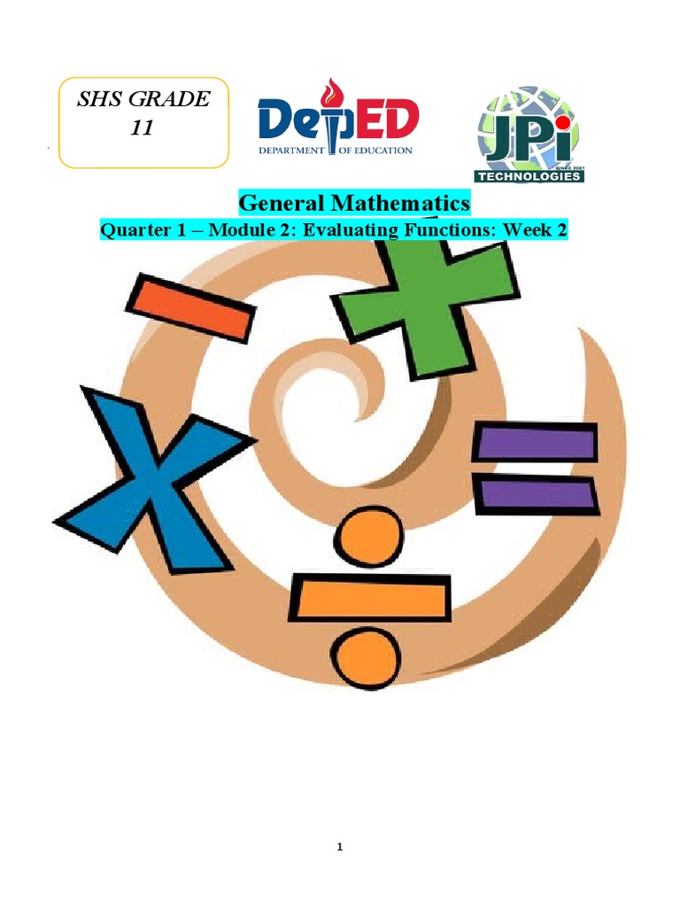 GenMath Module 2 Week 2 | PDF | Function (Mathematics) | Exponentiation GenMath Module 2 Week 2 | PDF | Function (Mathematics) | Exponentiation