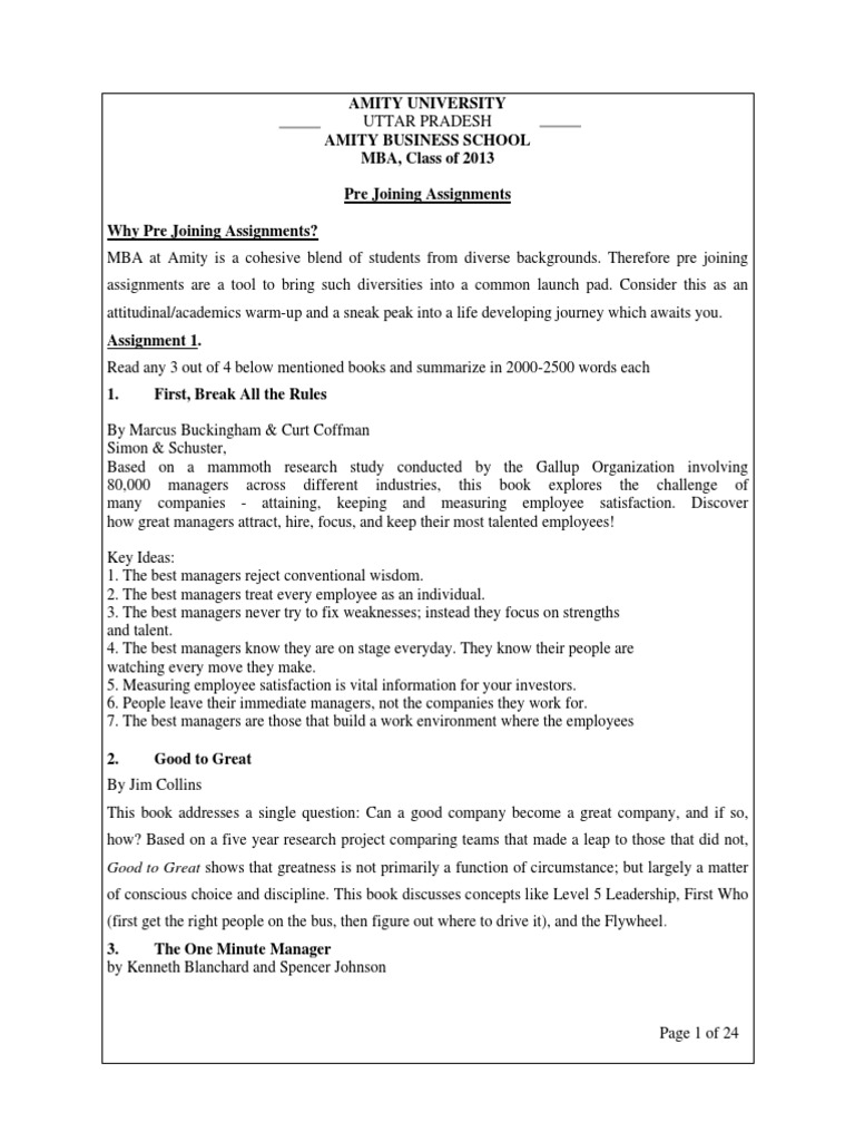 Amity MBA Pre-Joining Assignment | PDF | Honda | Motorcycle