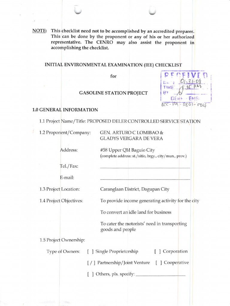 Ecc-R1-0803-030-6281 Initial Environmental Examination | PDF