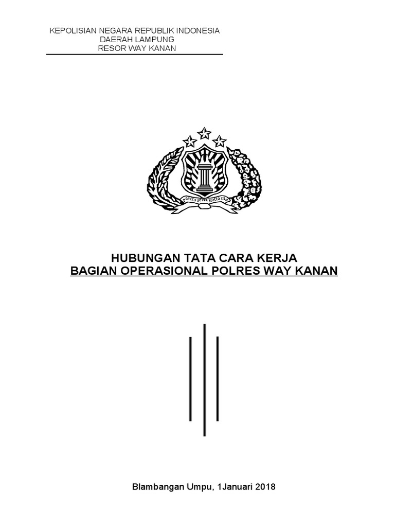 Prosedur Kerja Bag Ops Polres Way Kanan | PDF | Bisnis