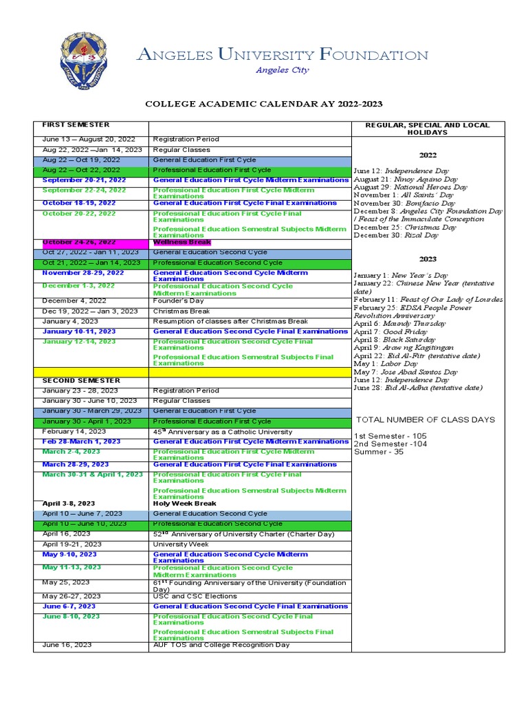 Calendar | PDF | Academic Term | Festival