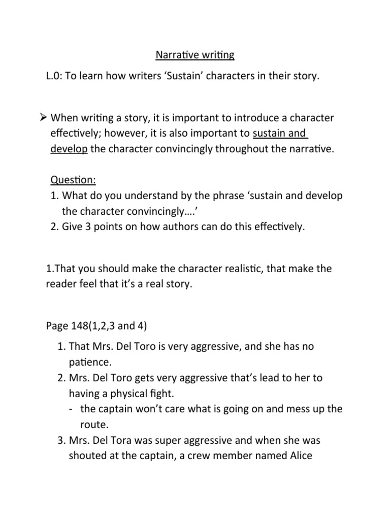 Narrative Writing | PDF