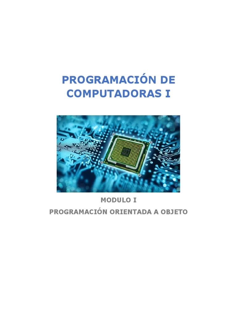 Modulo I ProgramaciÓn Orientada A Objeto Pdf Programación Orientada A Objetos Objeto