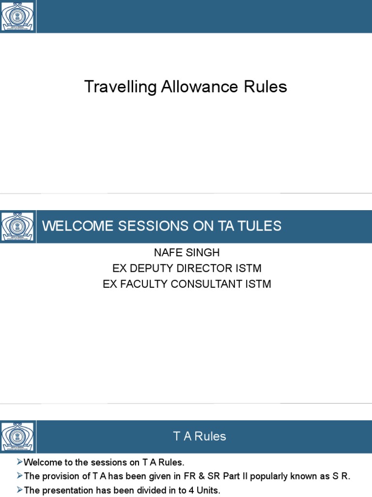 Module TA Rules | PDF | Fare | General Schedule (Us Civil Service Pay ...