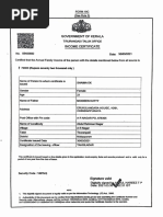 Family Income Certificate Format | PDF