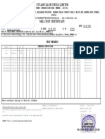 Sample MTC: Material Test Certificate | PDF | Screw | Manufactured Goods