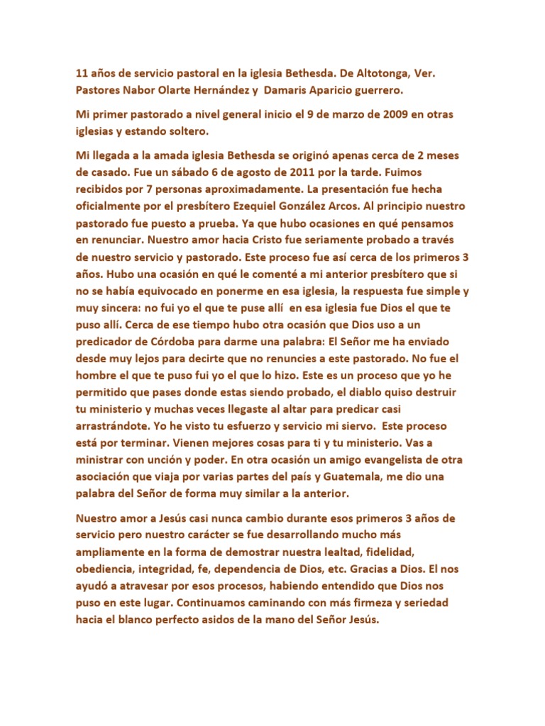 Biografia Pastoral Pdf Jesús Oración