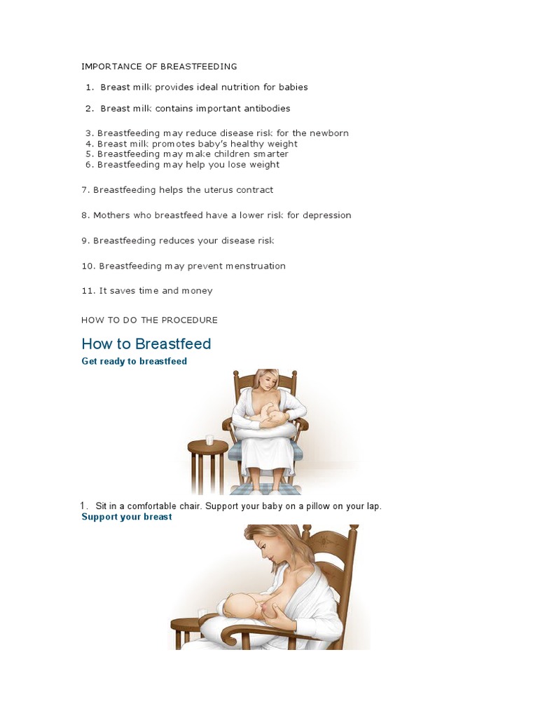 Importance of Breastfeeding | PDF | Breastfeeding | Breast Milk