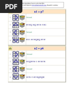 2-Look OLL: 2 Look (Orient Corners) 2-Look PLL: 6 Algorithms | PDF ...