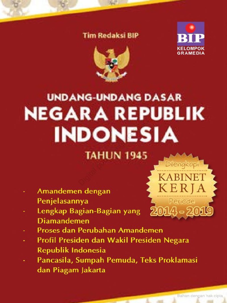 Uud Ri Tahun 45 Edisi Revisi | PDF