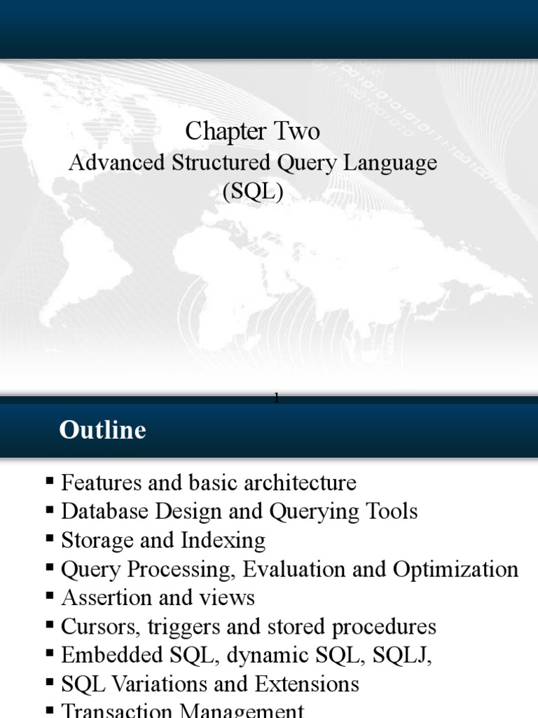 ADB - CH2 - Advanced SQL | PDF | Computer Data Storage | Databases ADB - CH2 - Advanced SQL | PDF | Computer Data Storage | Databases