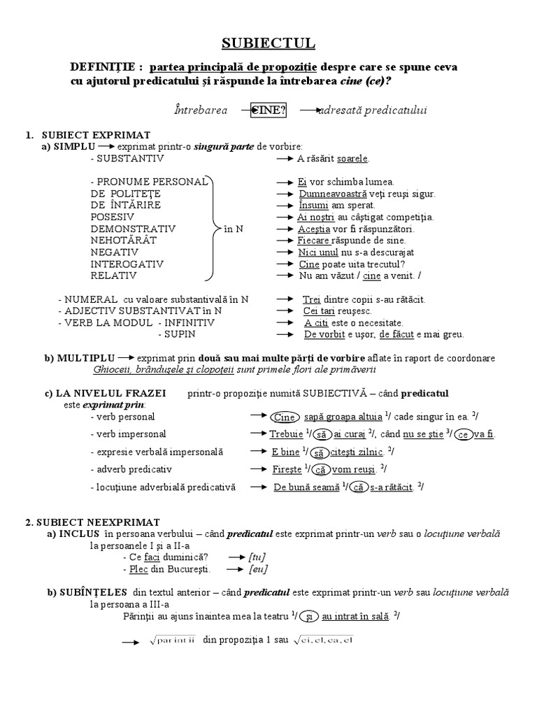 Subiect | PDF