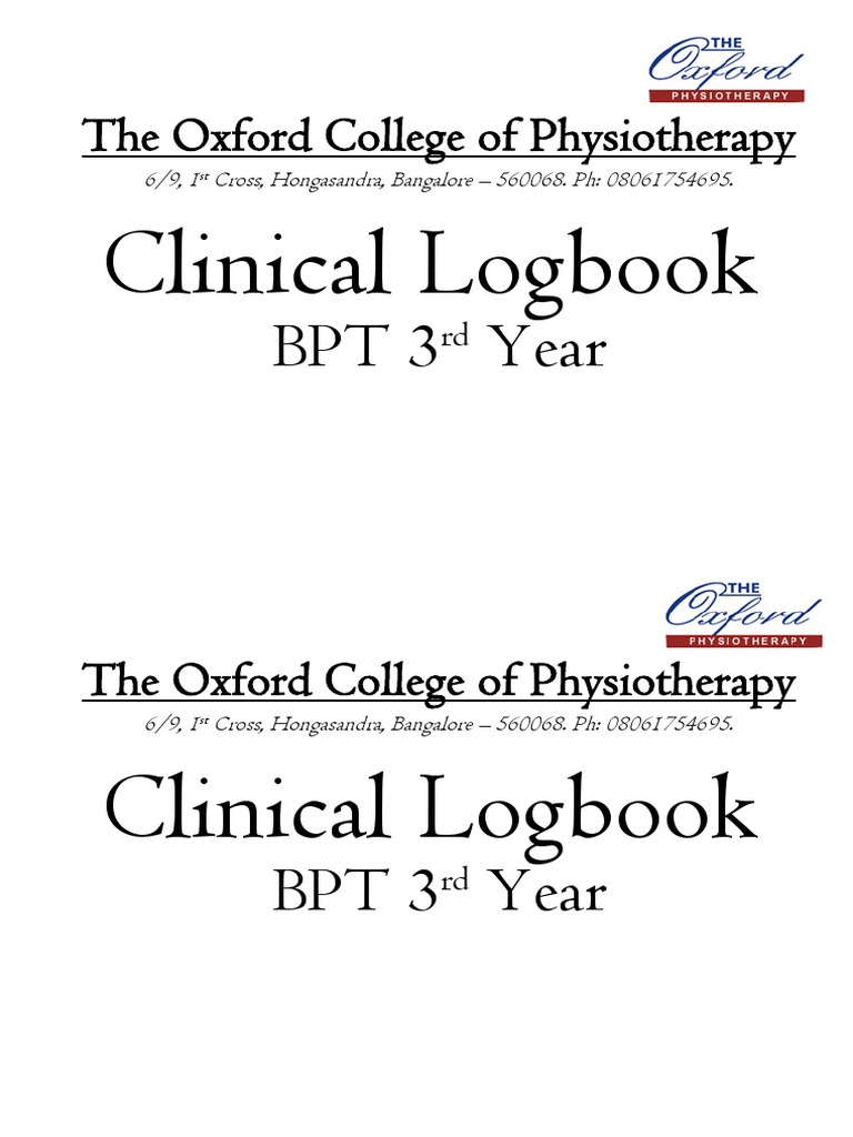 Logbook Clinical Posting 3rd Year | PDF | Physical Examination ...