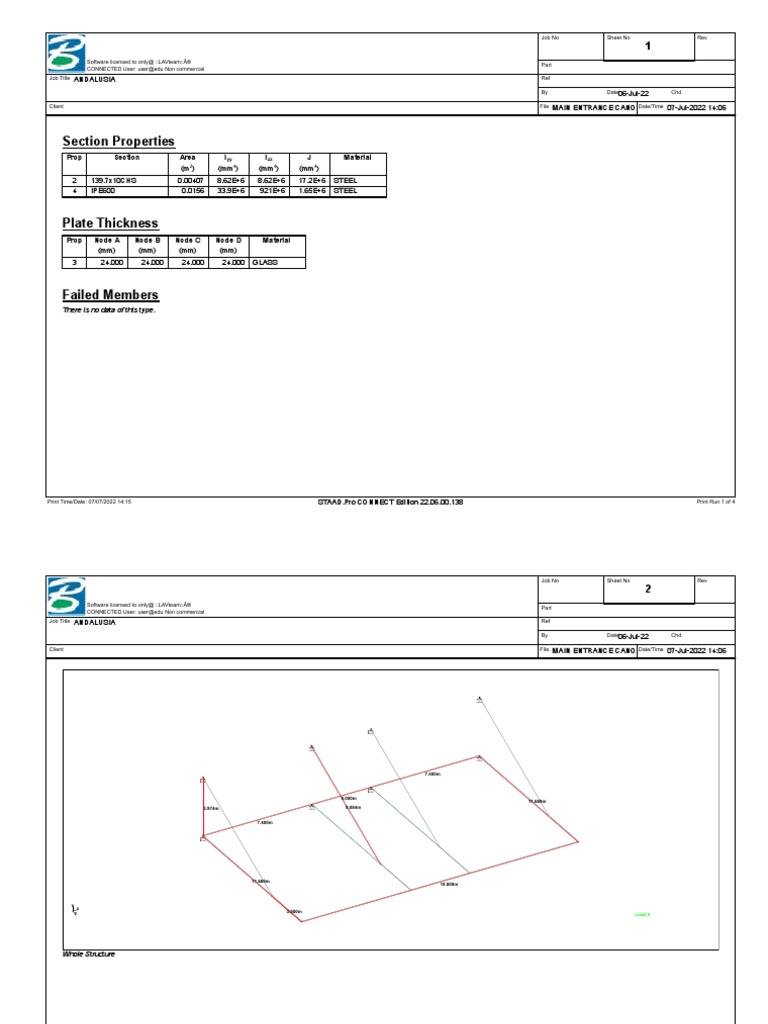 Preliminary Design of Entrance Canopy | PDF | Information Technology | Computer Engineering