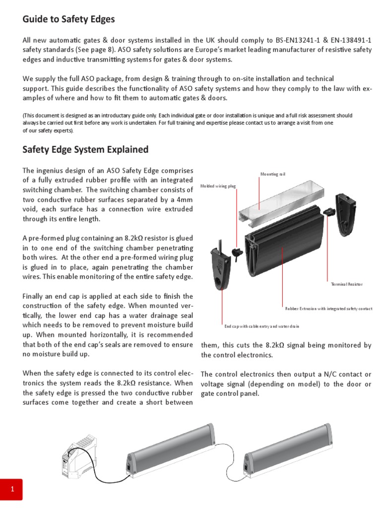 Guide To Safety Edge | PDF | Door | Relay