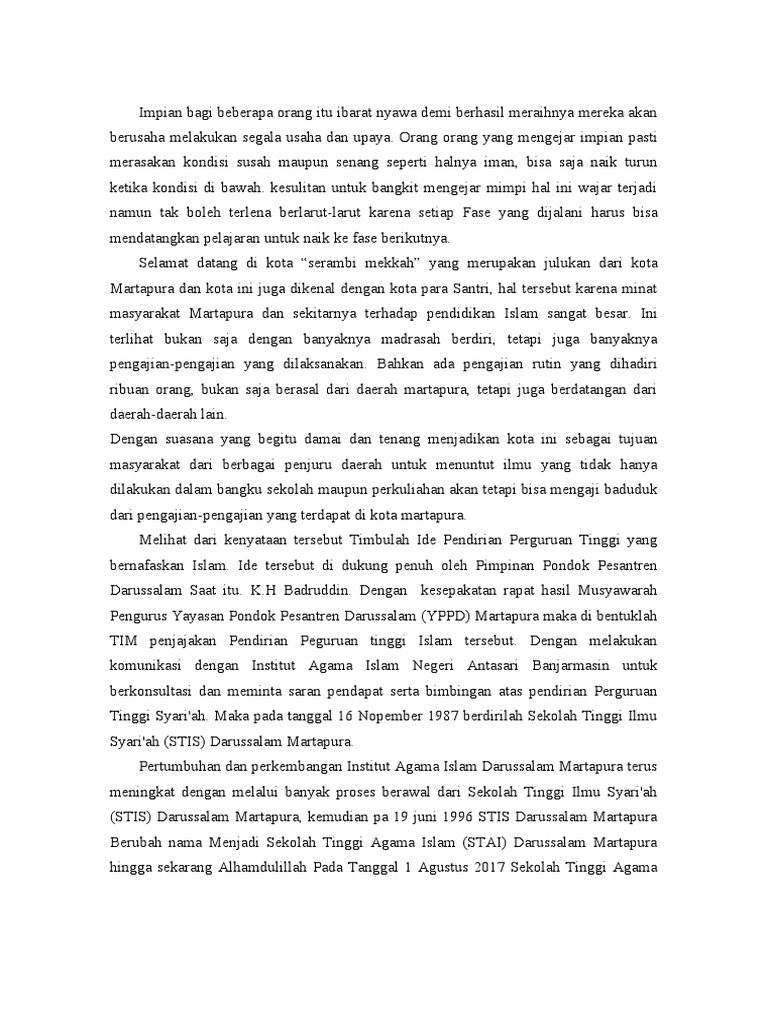 Narasi Profil Kampus | PDF