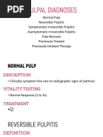 Pulpal and Periapical Diagnosis Chart | PDF | Dentistry | Diseases And ...